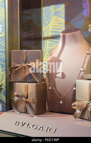 Bulgari Window Display, NYC Stock Photo - Alamy