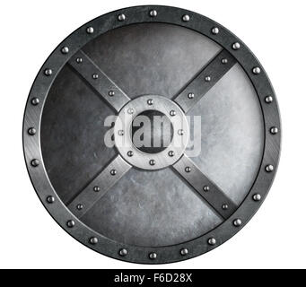 black metal round shield Stock Photo - Alamy