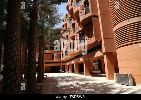 The wind tower at Masdar City in Abu Dhabi, UAE Stock Photo - Alamy