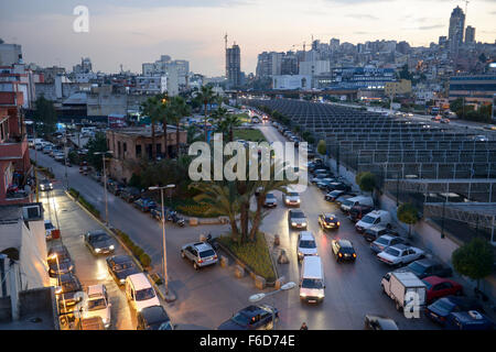 LEBANON, Beirut, Beirut River Solar Snake (BRSS) project, solar panel ...