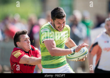 Sherborne rugby player in action Stock Photo - Alamy