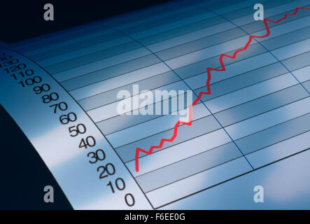 escalating financial chart Stock Photo - Alamy