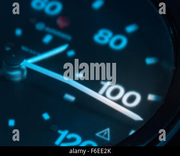 speedometer at 100 MPH Stock Photo - Alamy
