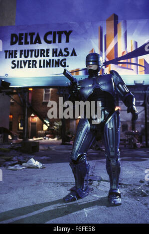 Jul 17, 1987; Dallas, TX, USA; Pictured: A scene from 'RoboCop,' a 1987 ...