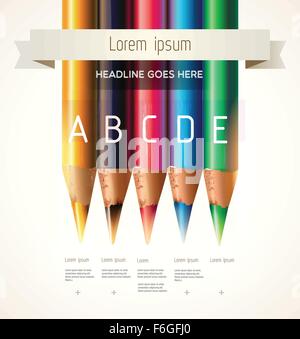Vector illustration of a colorful brochure Stock Vector Image & Art - Alamy