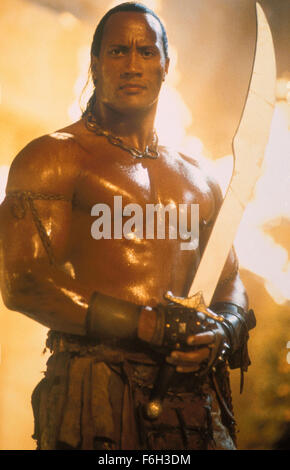 SCORPION KING 2002 Universal film with The Rock and Kelly Hu Stock ...