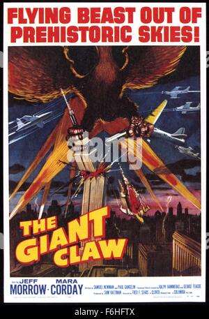 THE GIANT CLAW, poster art, 1957 Stock Photo - Alamy