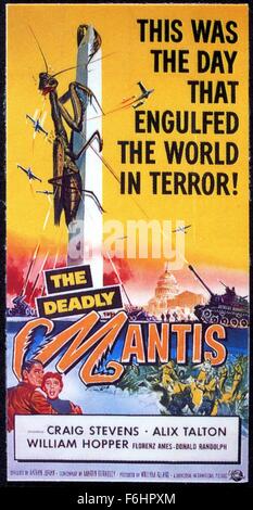 1957, Film Title: DEADLY MANTIS, Director: NATHAN JURAN, Studio Stock ...