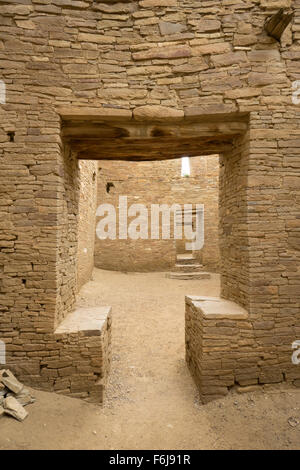 T-shaped doorway, Pueblo Bonito, Chaco Canyon, Chaco Culture National ...