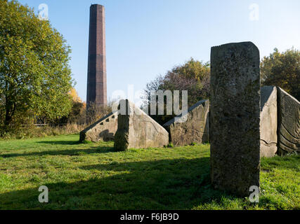 Irwell sculpture trail Burrs country park bury lancashire uk Stock ...