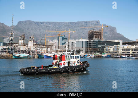 Ocean going tug Kestrel underway Cape Town harbour South Africa Table ...