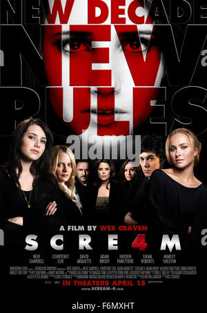 RELEASE DATE: April 15, 2011 MOVIE TITLE: Scream 4 or scre4m STUDIO ...