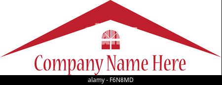 Red House Real Estate Logo Stock Photo - Alamy