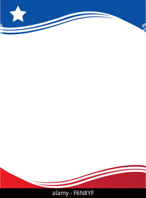 Chille Puerto Rico Flag Border Background Stock Photo - Alamy