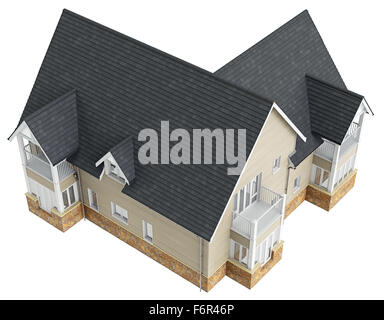 Roof big house, top view Stock Photo - Alamy
