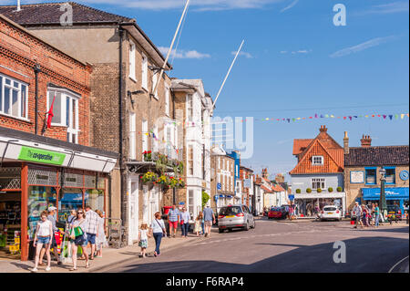 Southwold High street shops summer tourists Stock Photo - Alamy