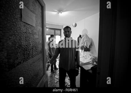 Italy. Robbio. refugee center. daily life Stock Photo - Alamy