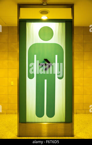 A green WC water closet sign Stock Photo - Alamy