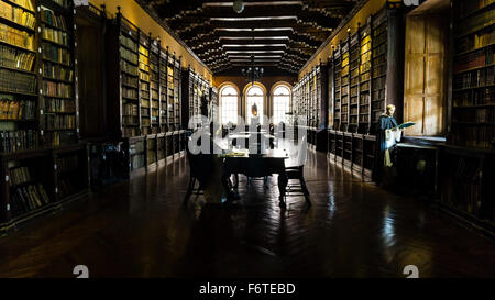 Old books in the library of the Santo Domingo convent, Lima, Peru Stock ...