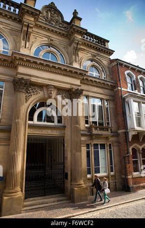 Commercial museum building in High Street of the Old Town of Hull Stock ...