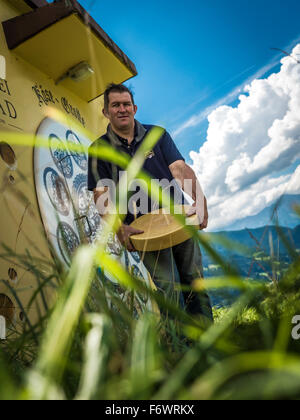 Cheese ripening chamber in a former water reservoir, Gstaad, Canton of ...