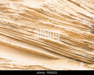 yellow rock sediments. Stratification of yellow stone Stock Photo - Alamy