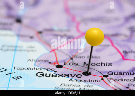 Guasave pinned on a map of Mexico Stock Photo - Alamy