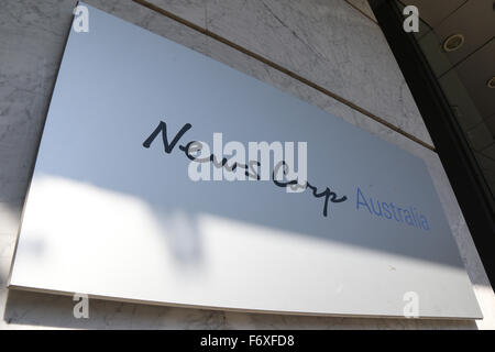 NewsCorp Australia signage at the offices at 2 Holt Street, Surry Hills ...