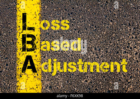 Concept image of Business Acronym LBA as Letter Before Action written ...