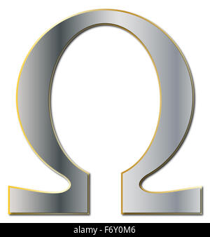 Omega Symbol Isolated Stock Photo - Alamy