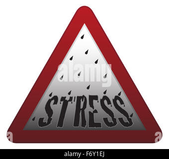 Anger on Warning Road Sign Stock Photo - Alamy