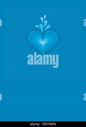 Blue Crying Heart Stock Photo - Alamy