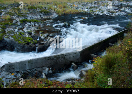 Nehalem River Falls with fish ladder, Nehalem River State Scenic ...