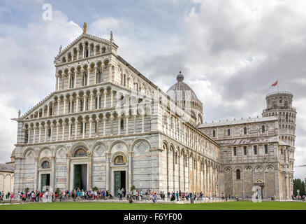 Leaning Tower and Pisa Cathedral, Piazza dei Miracoli, Square of ...