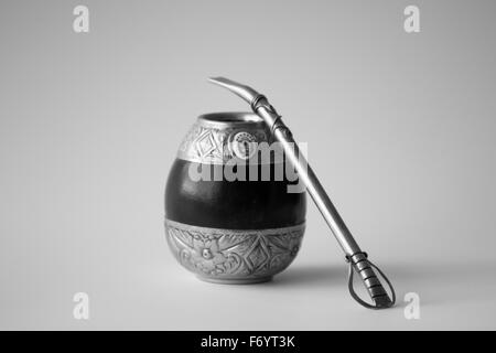 Empty calabash gourd used to drink used in Latin America to drink the ...