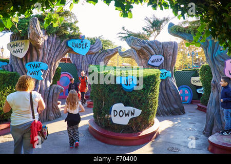 Alice's Curious Labyrinth at Disneyland Paris park. Walt Disney ...