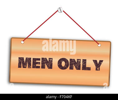 Men Only Sign Stock Photo - Alamy