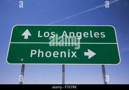 American road signs, Arizona, USA Stock Photo - Alamy