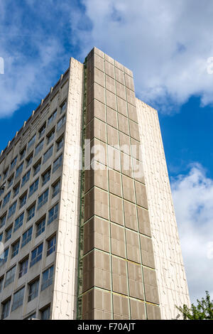 Patterned concrete on the Faraday Building, on the former UMIST campus ...