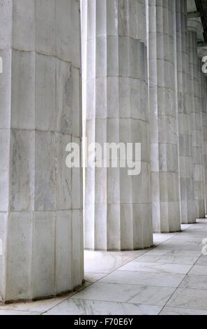 Architecture showing fluted marble columns Stock Photo - Alamy