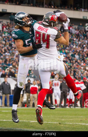 Philadelphia Eagles tight end Cameron Latu (49) rushes during an NFL ...