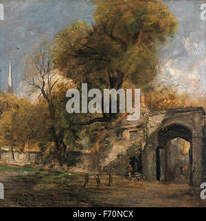 John Constable, Harnham Gate, Salisbury, landscape painting 1820-1821 ...