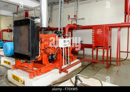 Diesel engine pump room, india, asia Stock Photo - Alamy