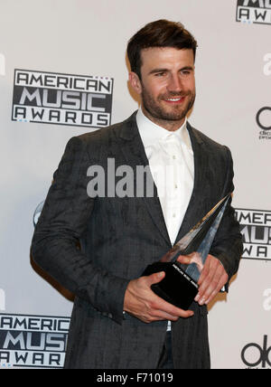 Country singer Sam Hunt poses for a portrait, on Monday, Nov. 23, 2014 ...