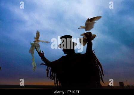 Nantong, Jiangsu, China. 23rd November, 2015. Magician Ding Yang ...