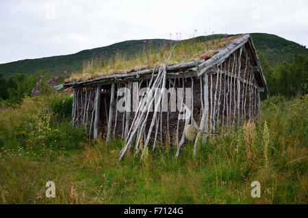 old saami house in northern norway Stock Photo - Alamy