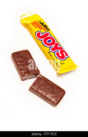 Joyva Joys chocolate covered raspberry flavor jelle bar. A traditional ...