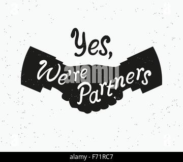 contract lettering and handshake Stock Vector Image & Art - Alamy