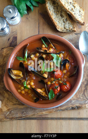 Spicy Chickpea Harissa Soup Stock Photo - Alamy