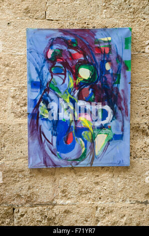 Painting on a wall, Jaffa, Israel Stock Photo - Alamy